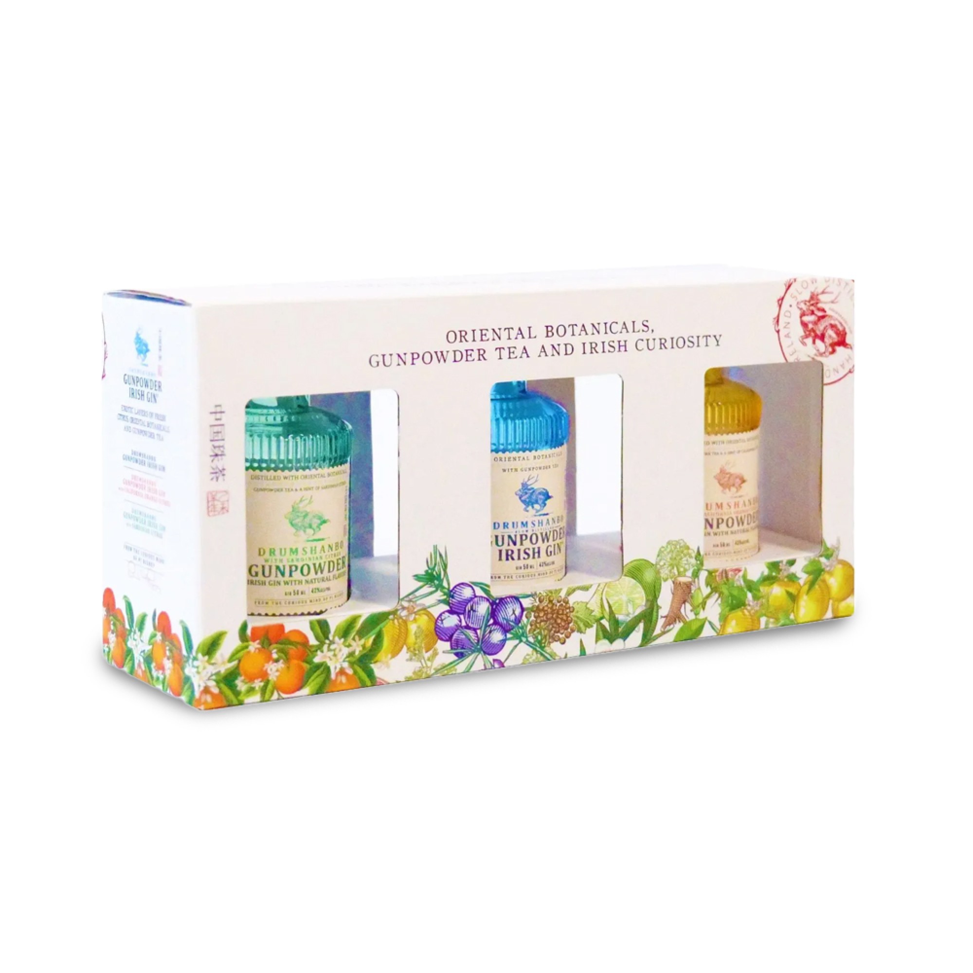 Drumshanbo Gunpowder Irish Gin Mini Trio Gift Box