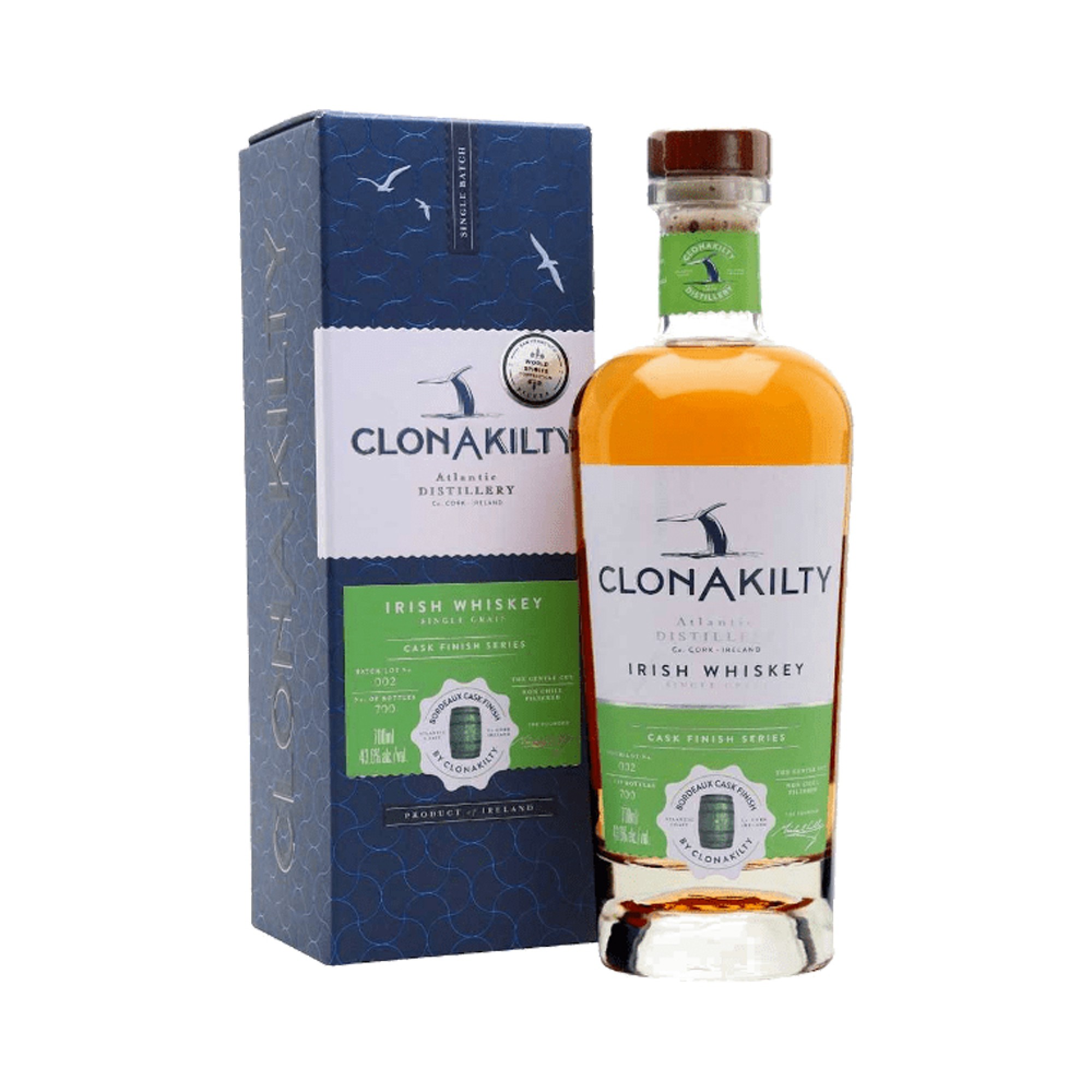 Clonakilty 12 Year Old Single Grain Bordeaux Cask 700ml